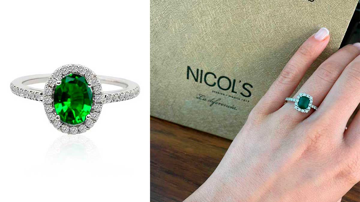 Anillos de compromiso verdes, un clásico que Bennifer ha puesto de moda