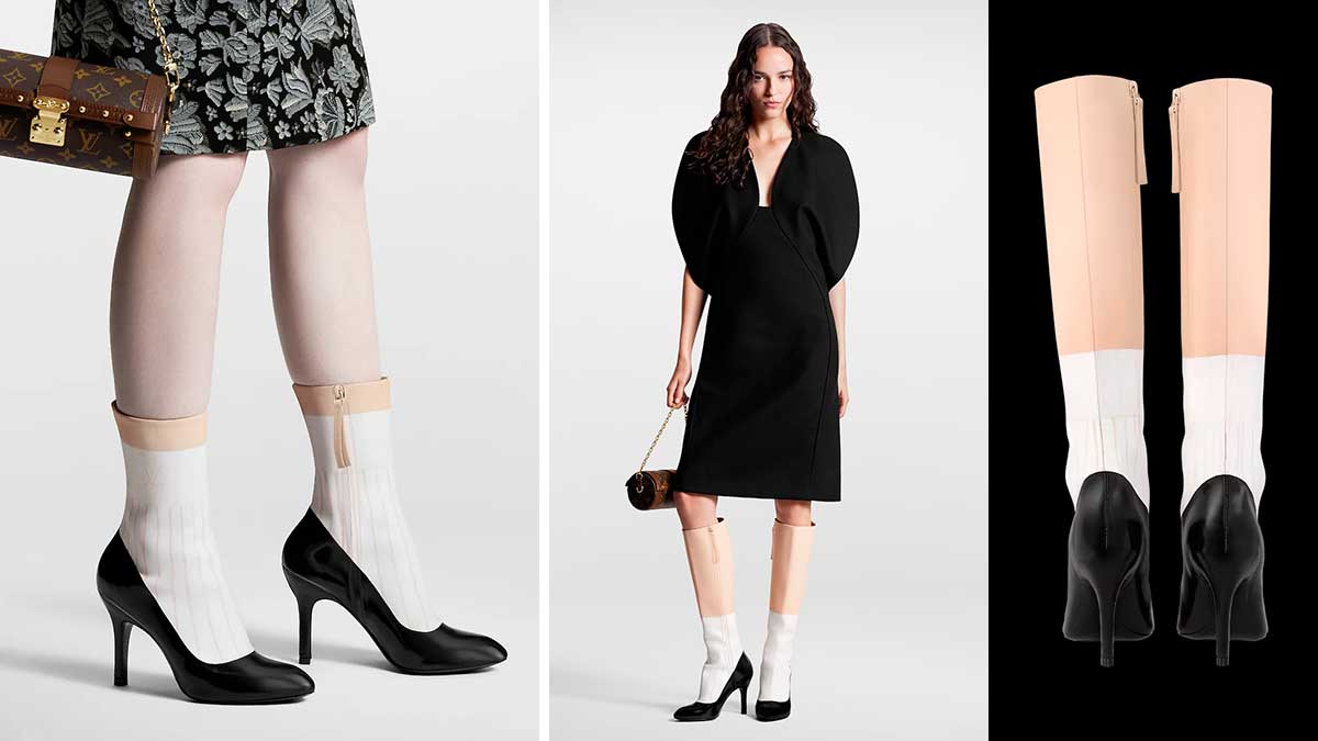 Louis Vuitton lanza las botas con calcetines más extravagantes